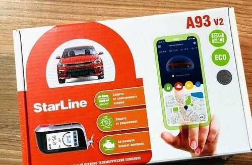 Сигнализация Starline A93 V2 2canlin ECO