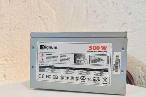 Блок питания Zignum ATX-500 JSP 500W / 6 pin