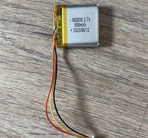 Аккумулятор 3.7v 500mAh 3pin   разъем