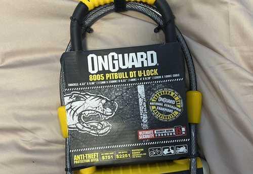 Велозамок OnGuard 8005 Pitbull DT U-Lock