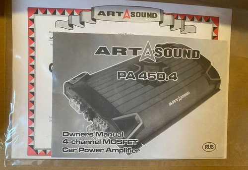 Автомобильный усилитель Art sound PA 450.4