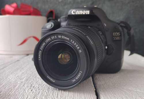 Зеркальный фотоаппарат Canon EOS 550D KIT