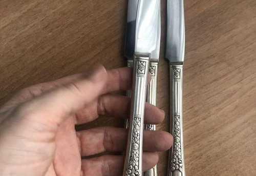 Старинный нож ручка серебрение узор США