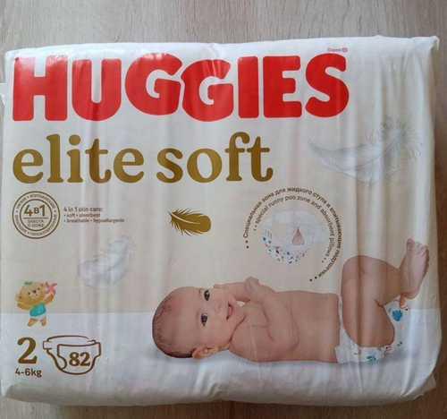 Подгузники huggies elite soft, 2