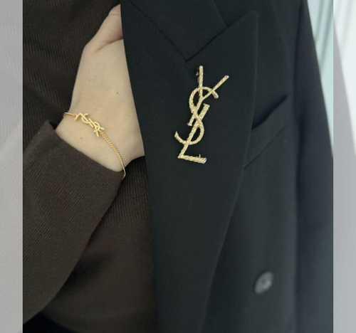 Ysl брошка, браслет