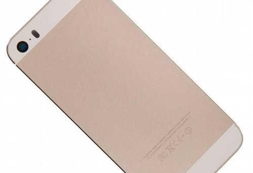 Задняя крышка (панель) для iPhone 5s золотая с раз