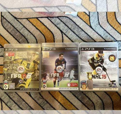 Fifa 16, 17, NHL 15 на ps3