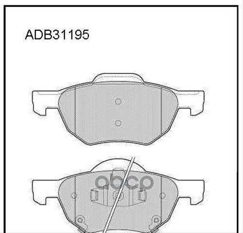 Колодки тормозные дисковые перед ADB31195 A