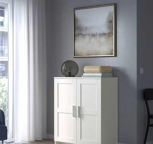 IKEA бримнэс Шкаф с дверями белый 78x95 см икеа