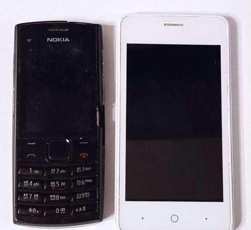 Телефоны Nokia X2 и ZTE Blade A3