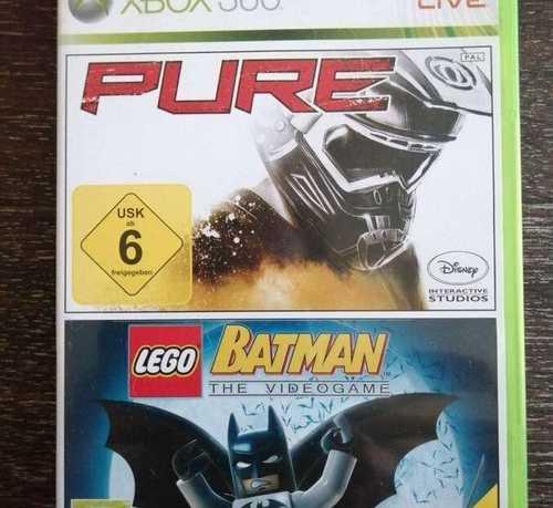 Lego Batman/ pure. 2в1 игры для Xbox360
