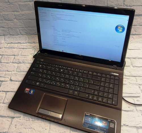 Ноутбук Asus K53T, 4 ядра, 4 Гб, 500 Hdd