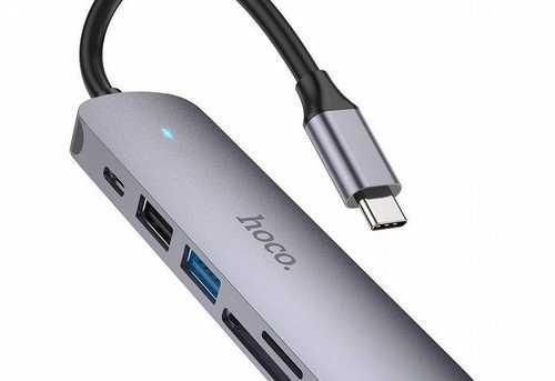 Хаб носo HB28.Type-C на USB/USB3.0/hdmi/MicroSD/SD