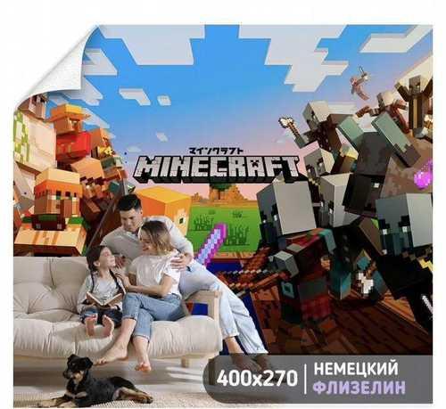 Фотообои детские Minecraft винил на флизелине