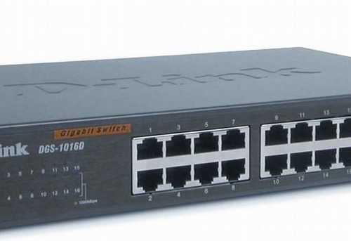 Новый D-Link DGS-1016D, Gigabit Switch, 16port