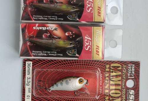 Воблеры smith ssr, zipbaits flat японские