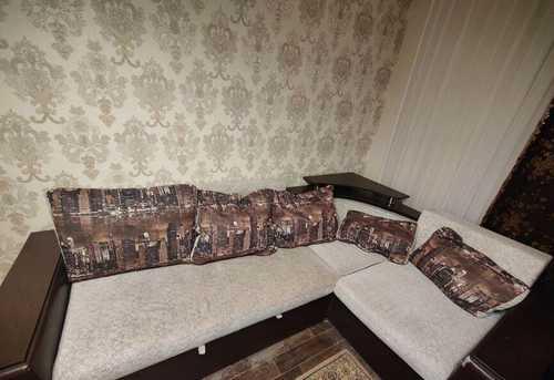 Продам бу раскладной угловой диван 265 х 184