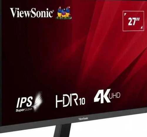 ViewSonic 27" VA2708-4K-HD черный IPS LED 16:9 hdmi матовая 250cd 178гр/178гр 3840x2160 60Hz DP 4K 4