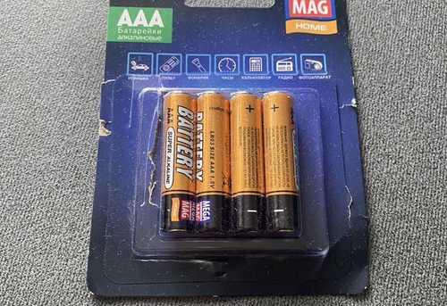 Батарейки алкалиновые мизинчиковые ааа