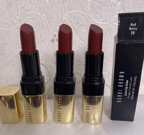 Помада Bobbi brown luxe lip color,red berry 19