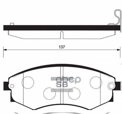 Колодки тормозные передние sp1144 Sangsin brake