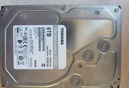 Жесткий диск 3.5" Toshiba X300 6тб, SATA III, 128