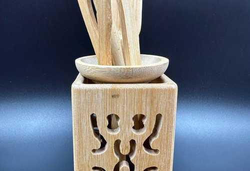 Набор инструментов для чайной церемонии, бамбук