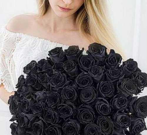 Чёрные розы. Цветы Букеты с доставкой