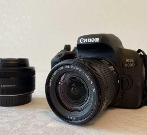 Зеркальный фотоаппарат Canon EOS 800 D