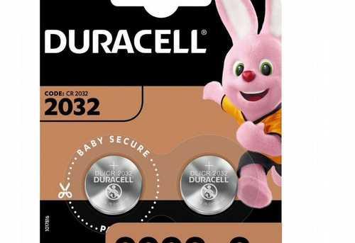 Литиевые батарейки Duracell CR2032-2BL