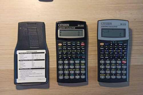 Калькулятор Citizen SR 275 и SR 260
