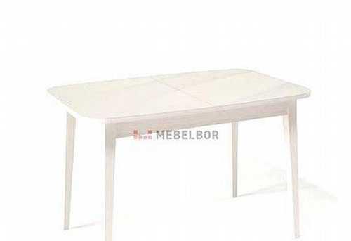 Стол обеденный Kenner 1200 М крем/стекло крем глян