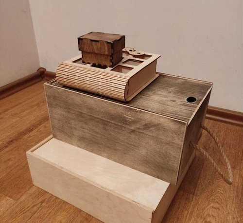 Коробка подарочная деревянная разных размеров