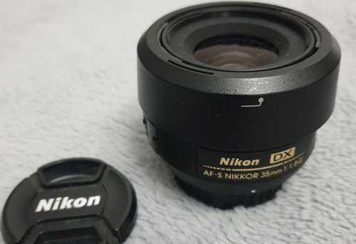 Объектив AF-S Nikon 35 mm 1:1.8G