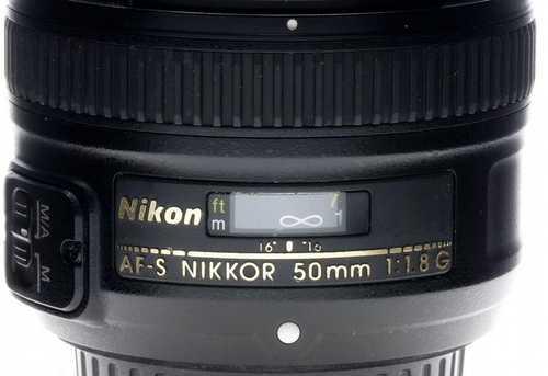 Объектив Nikon 50mm f/1.8G AF-S (S/N 3501624)