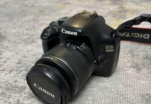 Зеркальный фотоаппарат canon eos 1100d + обьектив