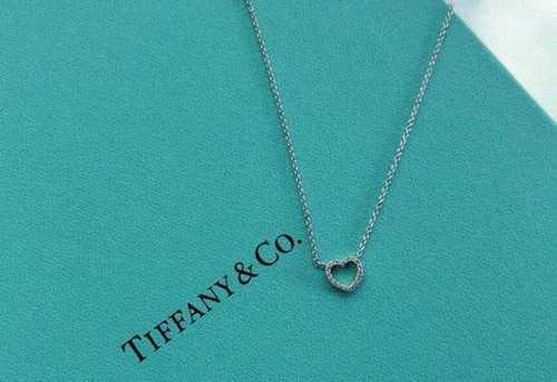 Колье Tiffany&Co Heart из белого золота