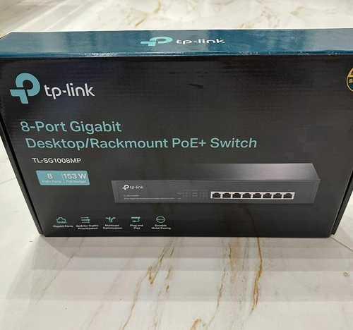 Poe коммутатор TP-link TL-SG1008MP