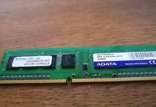 Оперативная память DDR3 4 и 8 gb