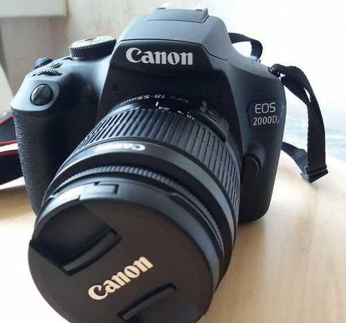 Canon 2000D Kit 18-55 пробег 1600