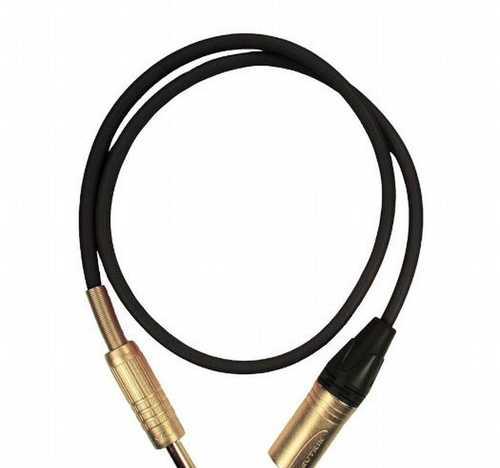 Кабель GS-PRO JackStereo-XLR3M (black) 1,5 метра