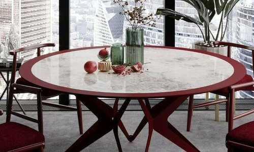 Дизайнерский обеденный стол круглый