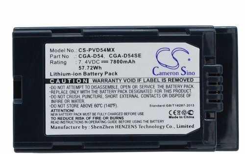 CameronSino Аккумулятор CGA-D54/D54S для Panasonic