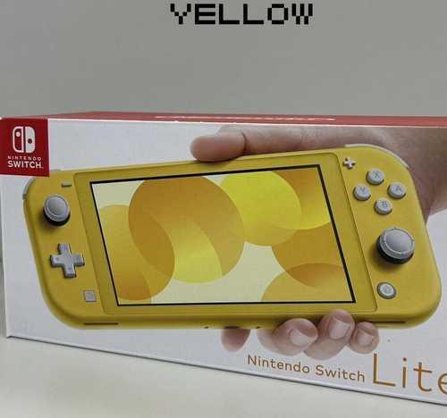 Nintendo Switch Lite Yellow шитая новая играми