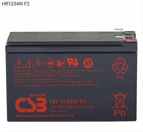 Батарея для ибп CSB HR1234W 12В, HR1234W F2