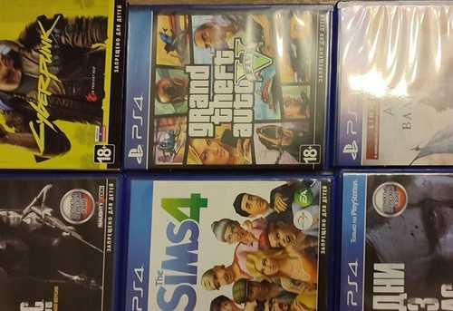 Игры ps4 GTA 5, the last of us 2, Assassins creed