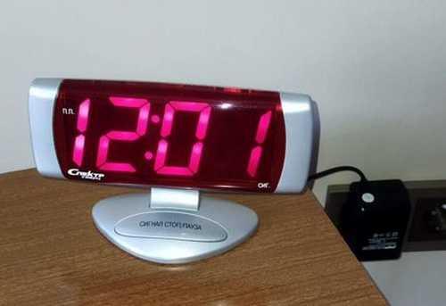 Часы будильник электронные от электросети
