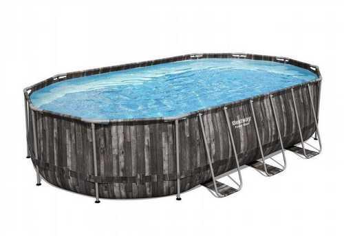 Каркасный бассейн Bestway Wood Style 610х366х122 с