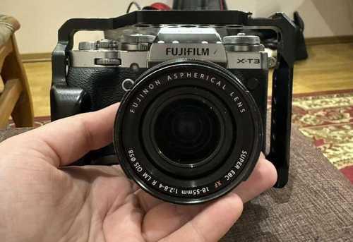 Фотоаппарат fujifilm xt3 + 18-55kit + допы