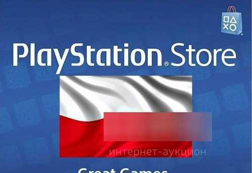 Пополнение playstation store Польша